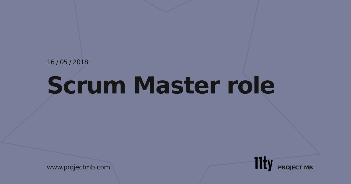 Scrum Master role